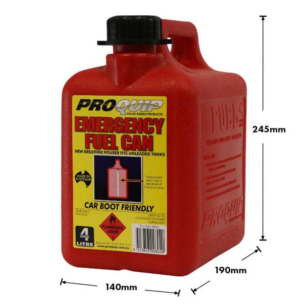 4L Emergency Plastic Can with Breather Pourer Best fuel can