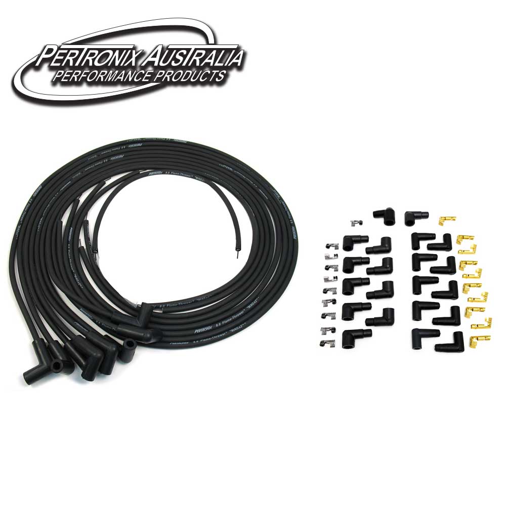 Flame-Thrower Spark Plug Wires 8.0mm – 8 Cyl 90 Deg Black Superior ...